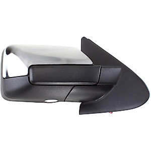 Kool-Vue Mirror Compatible with 2009-2010 Ford Expedition/Lincoln Navigator Power Power Folding Heated with Memory Signal and Pdl Light Chrome Passenger Side