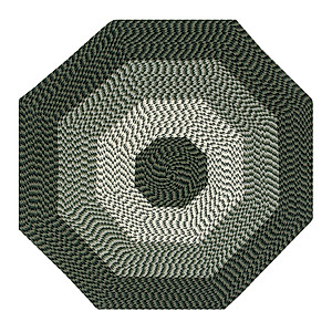 Better Trends Braided Rug, Alpine Braid Collection - Durable, Stain Resistant, Reversible Indoor Utility Rug, 100% Polypropylene Rug, Vibrant Color Rug, 20" x 30" Oval Rug, Navy Stripe Rug