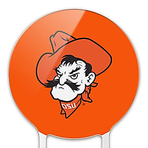 Acrylic Oklahoma State University Cowboy Logo Secondary Cake Topper Party Decoration for Wedding Anniversary Birthday Graduation