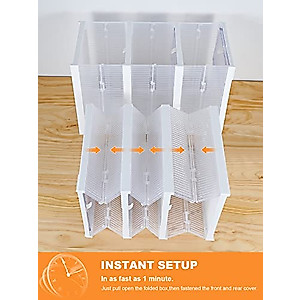 GOJUSO Folding Storage Organizer Box for Hats Baseball Caps Organizer 3-Tier Shoe Rack Hat Rack