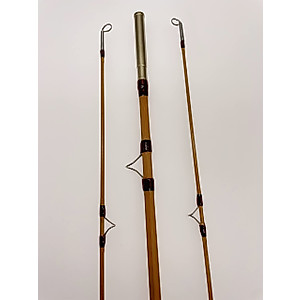 New Bamboo Fly Rod with Nickel Silver Downlocked Reelseat and Agate Strip Guide. (8'0" #6)