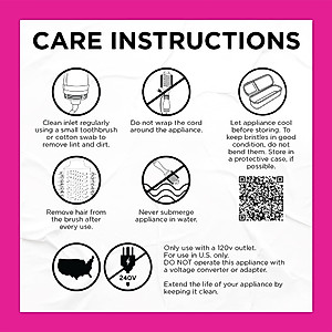 Bed Head One Step Volumizer and Hair Dryer | Dry, Straighten, Texture, Style in One Step (Purple)