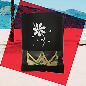 Old Navy Women Beach Summer Casual Flip Flop Sandals with Peekaboo Dust Cover (10 Lemon Logo & Black Flip Flops)