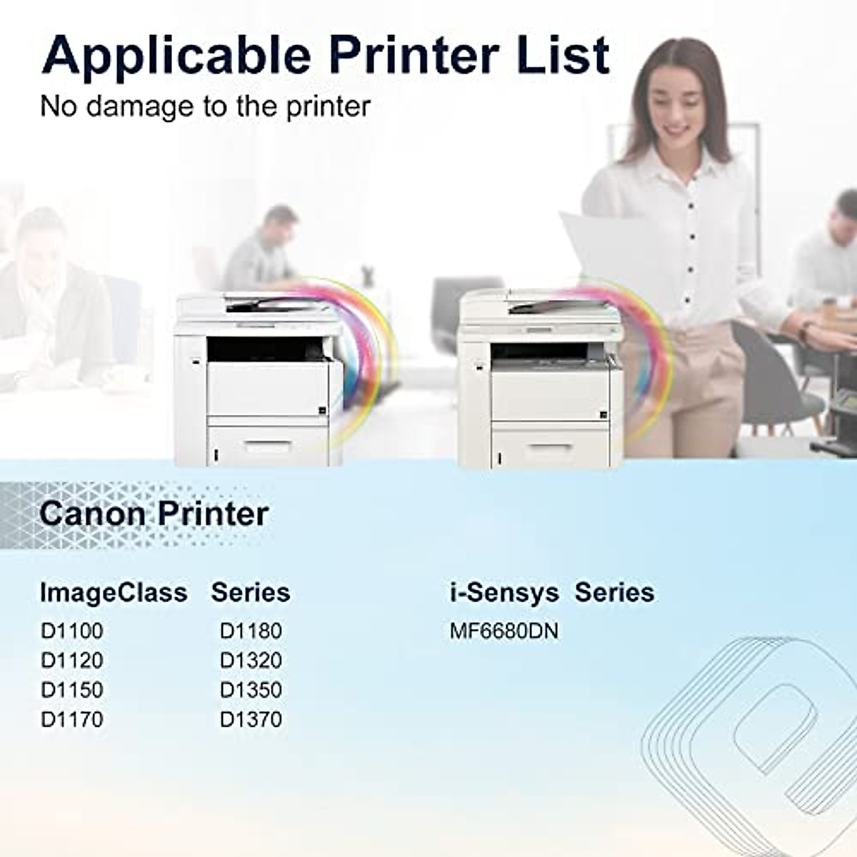 TESEN Compatible Toner Cartridge Replacement for Canon 120 CRG-120 2617B001AA Toner Black for use with Canon ImageClassD1100 D1120 D1150 D1170 D1180 D1320 D1350 D1370 MF6680DN Printer High Yield 2PK