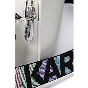 Karl Lagerfeld Paris Maybelle Crossbody, Winter White/Blush