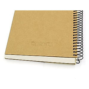 Small Spiral Notebook, 240 Lined Pages, A6 Size Wide Ruled Paper, Recycled Hard Cover - GoldenSunny