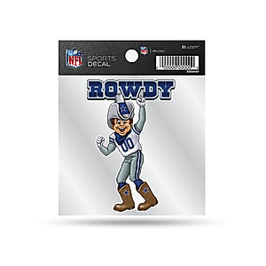 Rico Industries NFL Football Dallas Cowboys Mascot 4" x 4" Decal