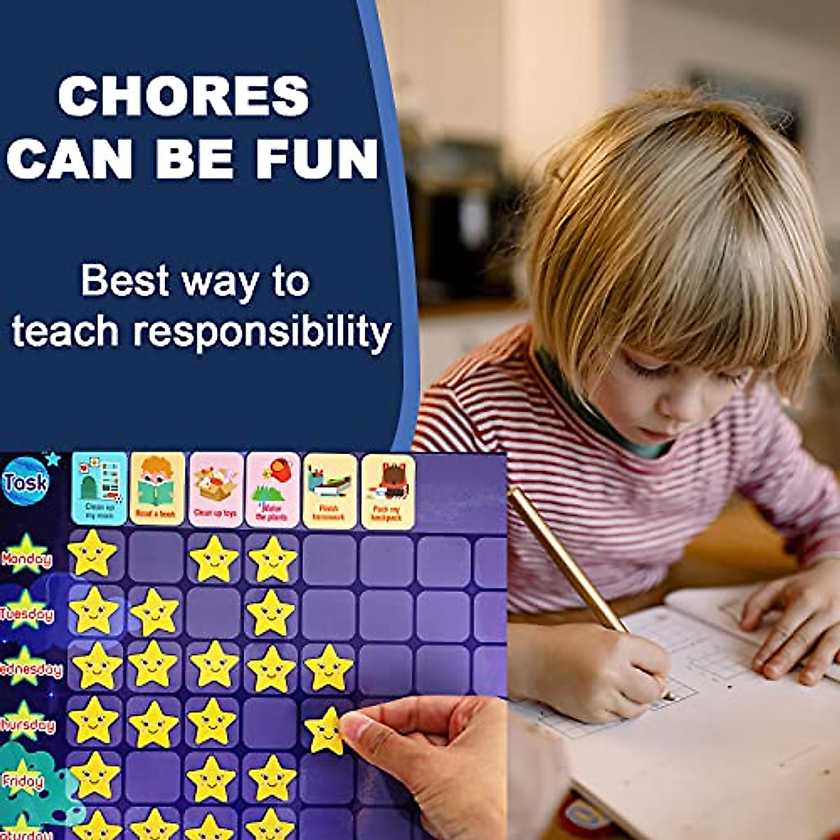 BBplusDD Toddler Reward Chart - Encourage Good Behavior