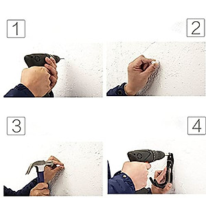 AKDXM AKDXMMultifunction Hanger Hose Butler, Garden Hose Holder Wall-Mounted,Super Load-Bearing,Non-Slip Protective Cover on The Bottom,Rust Proof Wrought Iron,B