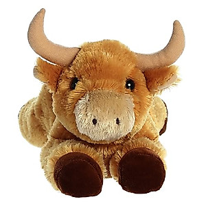 Aurora® Adorable Flopsie™ Toro Bull™ Stuffed Animal - Playful Ease - Timeless Companions - Brown 12 Inches