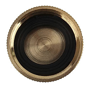 AUTOKAY Universal Solid Brass Refill 1 LB Propane Bottle Gas Tank Cylinder Sealed Protect Cap for Outdoor Camping - 6 Pack