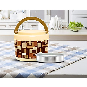 MILTON Big Bite Plastic Lunch Box, Brown