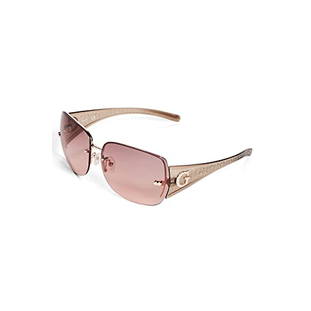 GUESS Factory Women's Rimless Shield Sunglasses