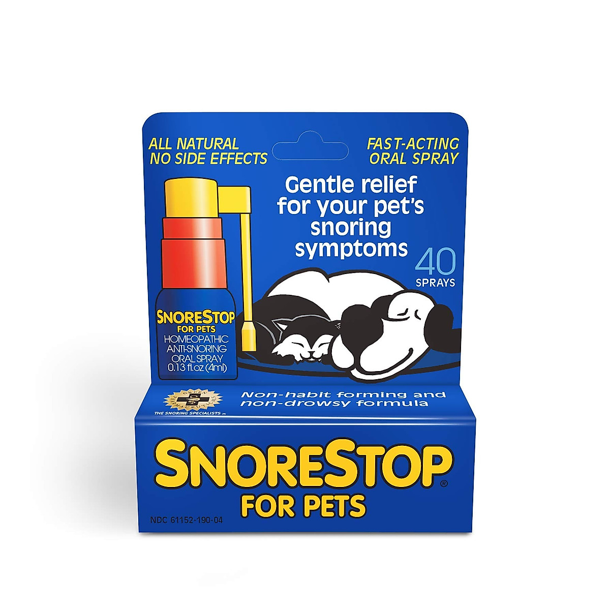 Snore Stop for Pets 40 Sprays 3 Pack I Natural Anti-Snoring Solution I Snore Relief for Dogs Cats I Stop Snoring Aid I Sleep Remedy I Help Stop Dog Snores I Anti-Snore Aid