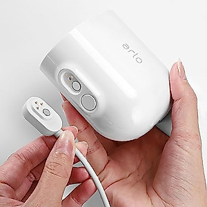 Arlo Camera Solar Panel Charger, Compatible with Arlo Pro4, Pro3, Floodlight, Pro 5S, Ultra 2, Ultra Cameras, 13ft/4m Cable, 6V4.5W Fast Battery Charging 3Pack