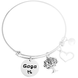 AHAETH Gaga Gifts for Grandma from Grandkis Bracelets Gaga Birthday Jewelry Gaga Bracelet