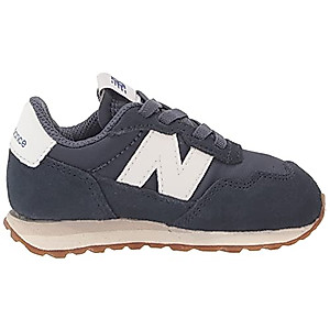 New Balance Kids 237 Bungee Sneaker, NATURAL INDIGO/MOONBEAM, 9 M Toddler (1-4 Years)