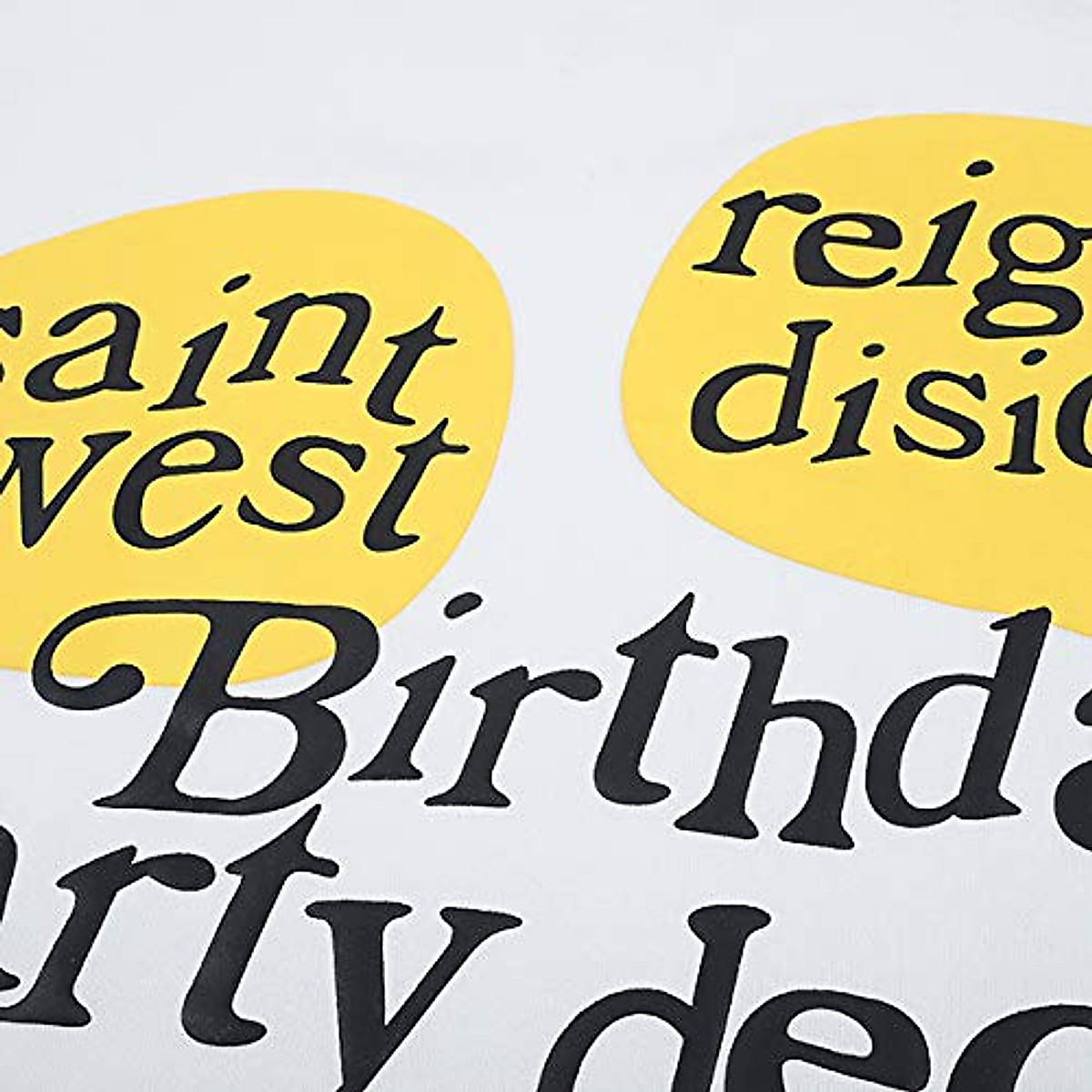 Arnodefrance Men It’t My Birthday Sweatshirts Graphic Printing Hip Hop Rapper Sweatshirt Cotton Long Sleeve Pullover White