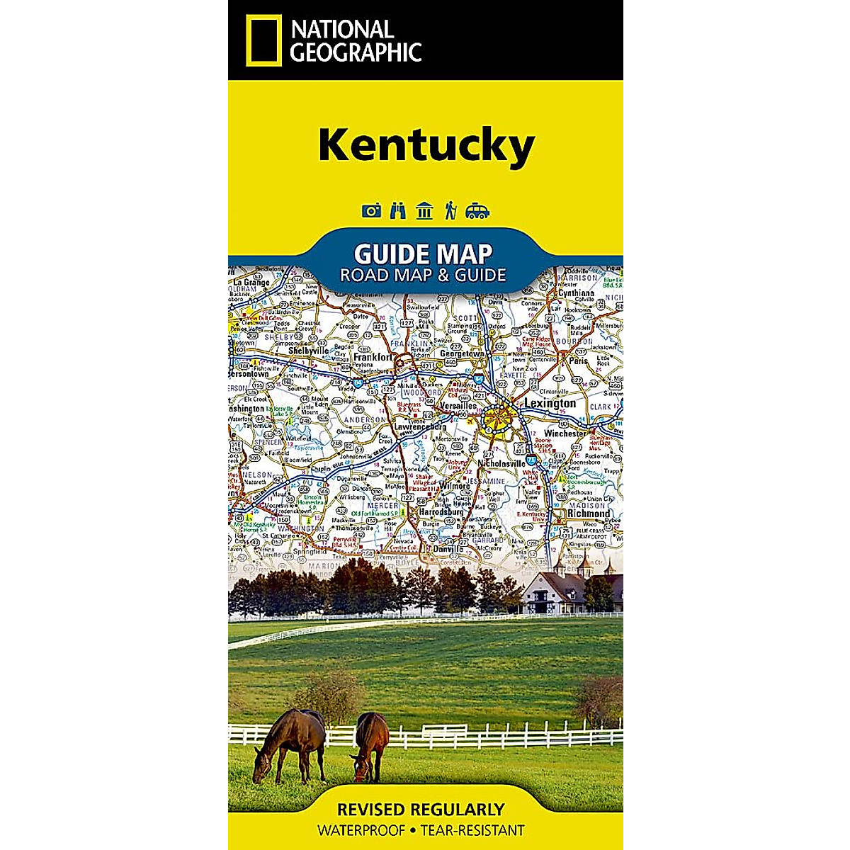 Kentucky Map (National Geographic Guide Map)