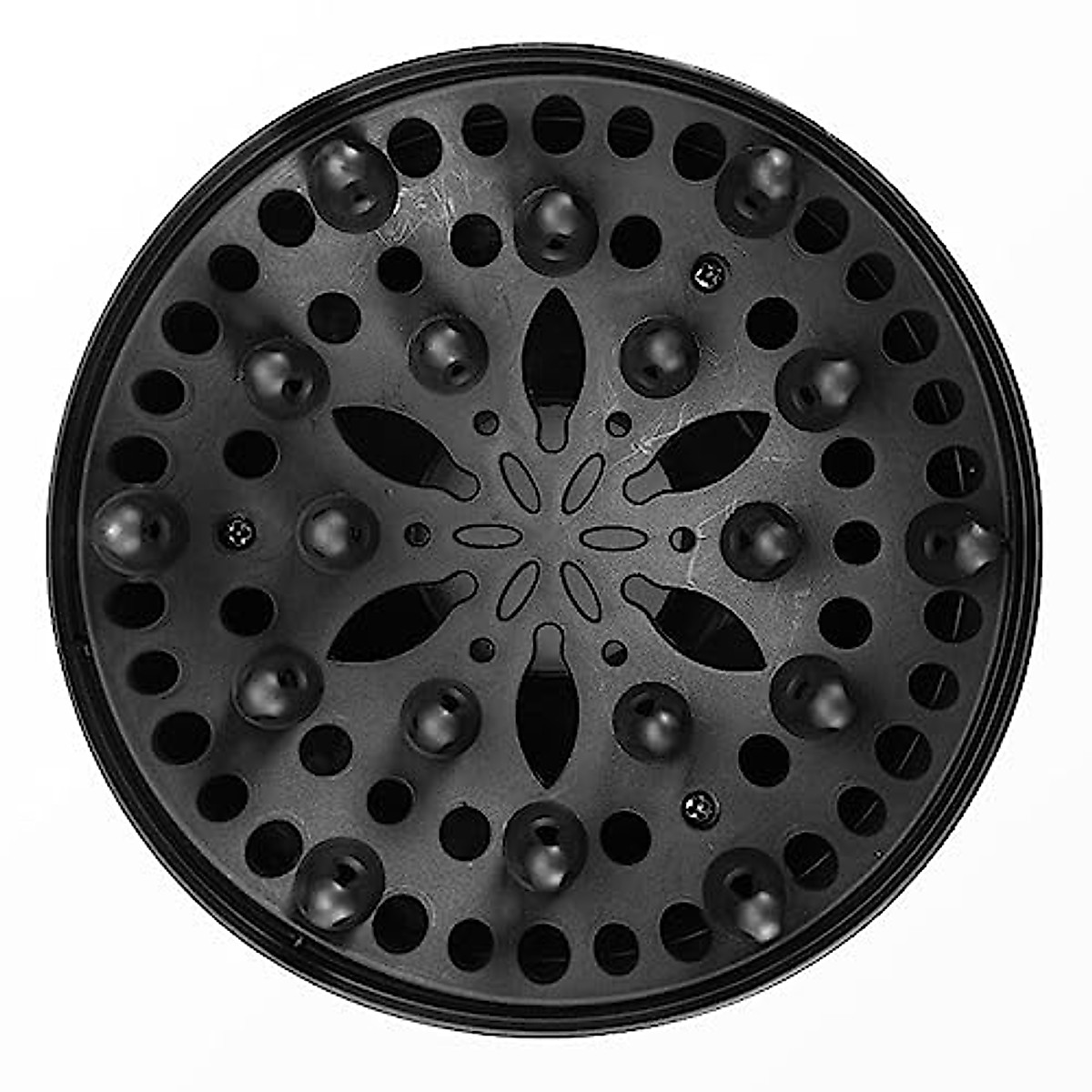 BinaryABC Universal Diffuser Hair Dryer Attachment,Hair Dryer Diffuser Nozzle,Wavy Curly Hair Diffuser,Hair Dryer Cover(Black)