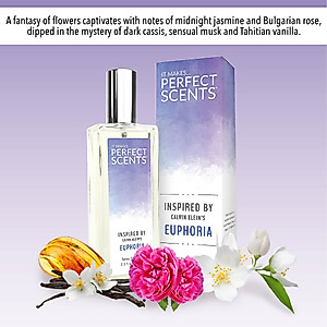 Perfect Scents Fragrances | Euphoria | Women’s Eau de Toilette | Paraben Free | Never Tested on Animals | 2.5 Fluid Ounces