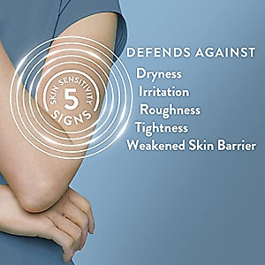 Cetaphil Body Wash, NEW Moisturizing Relief Body Wash for Sensitive Skin, Creamy Rich Formula Gently Cleanses and Gives 24 Hr Relief to Dry Skin,Hypoallergenic, Fragrance Free, 20 oz