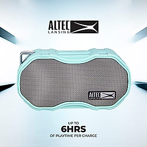 Altec Lansing Baby Boom XL - Waterproof Bluetooth Speaker, Wireless & Portable Speaker for Travel & Outdoor Use, Deep Bass & Loud Sound, 1 Pack, Mint