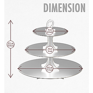 2 Set Cupcake Stand Tower 3 Tier, AUSOLEIL Black Tiered Cardboard Cupcake Display Stand, Round Stand Cupcake Dessert Holder Stand for Parties (Black)