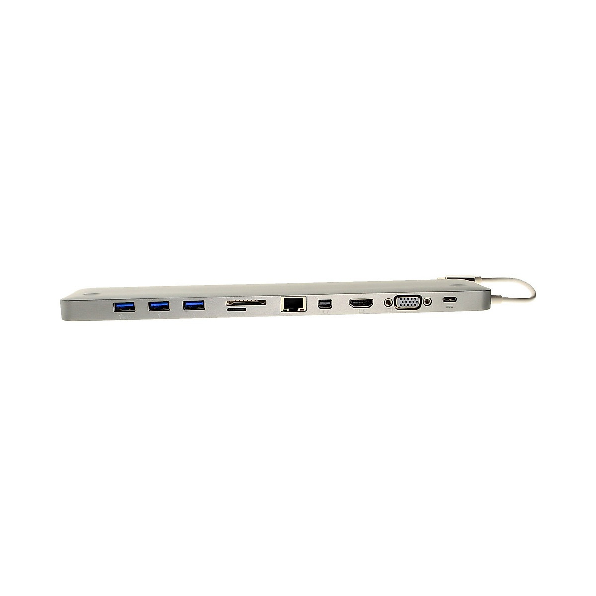 USB C PD Docking Station w/Multi-Port USB 3.1 Hub & Display Aluminum