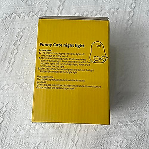 Attivolife Duck Night Light for Kids, Cute Animal Silicone Lamp Touch Control + Dimmable + Timer, USB Rechargeable LED Feeding, Bedside Bedroom Decor Birthday Gifts for Toddler Baby Women