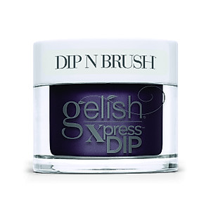 Gelish Fall Powder Dip Nail Collection: Plaid Reputation (Follow Suit) Black Nail Dip Powder, Black Nail Powder, Dip Powder Colors, 1.5 ounce