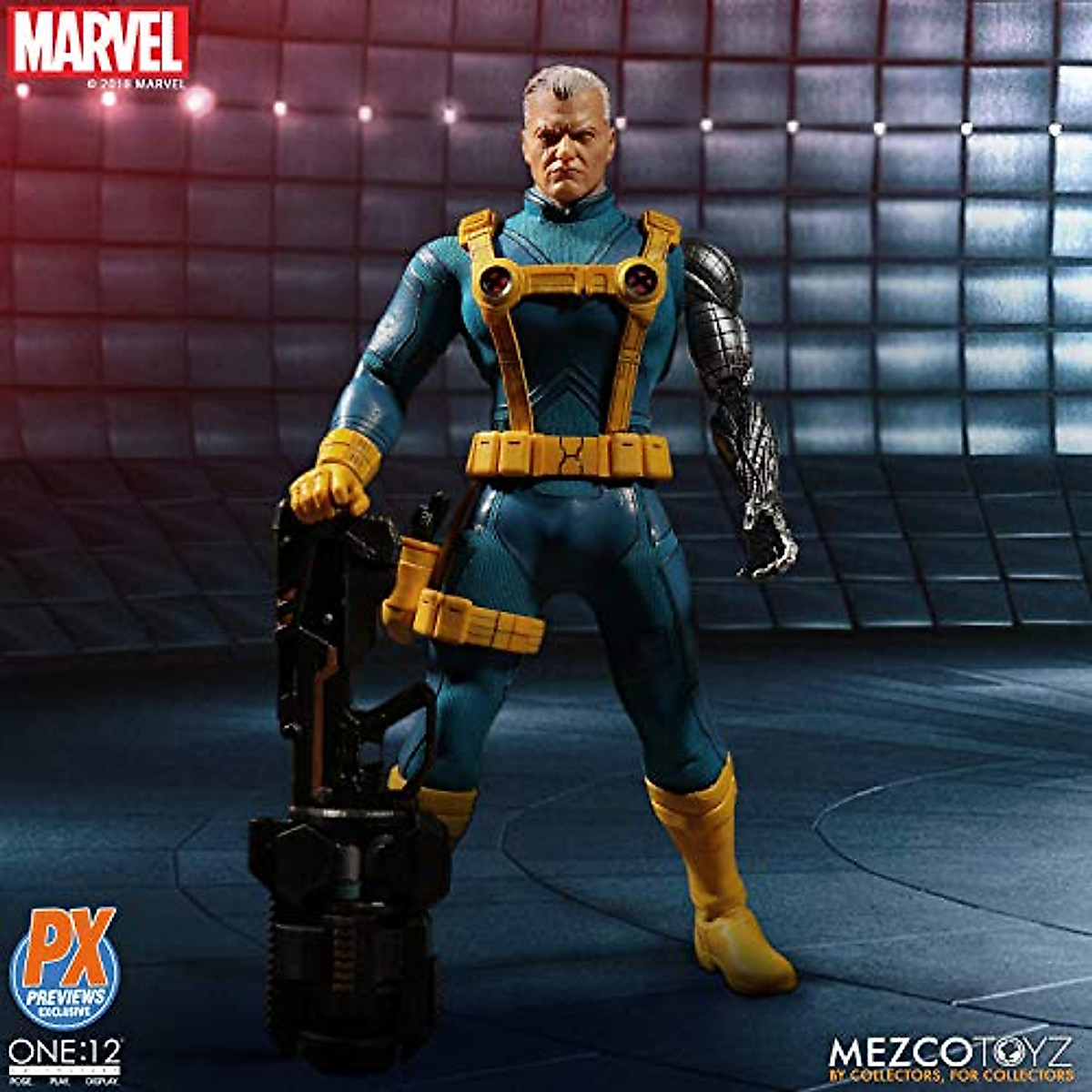 Mezco One: 12 Collective: Marvel Cable (X-Men Version) Action Figure, Multicolor