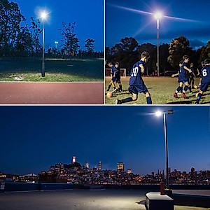 SZGMJIA 100W LED Parking Lot Lighting, Street Light 15,000 Lumen Super Bright 5000K Daylight White Replaces 500W Halide Shoebox Pole Lights with photocell for Stadium Parking Lot Roadways