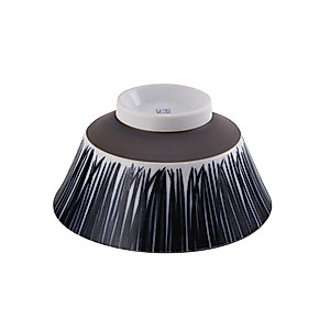 Hinomaru Collection Authentic Japanese Minoyaki Porcelain Handpainted Rice Bowl Tayo Multi Purpose Bowls Set 7.09 fl oz 5 inch W Set of 4 Rice Bowls Set (Tokusa)