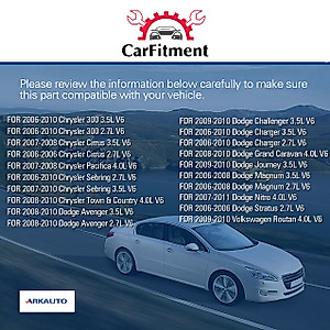 6PCS ARKAUTO IGNITION COIL ARK-IG502 UF502 04606869AB FOR Dodge Stratus Magnum Journey Grand Caravan Charger Challenger Avenger Chrysler Town & Country Sebring Cirrus 300 2.7 3.5 4.0 V6