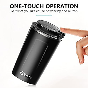 Coffee Grinder, Electric Coffee Grinder, Spice Grinder Electric, One-Touch Operation Coffee Bean Grinder for Herbs Spices and More, with Cleaner Brush and 304 Stainless Steel Blade