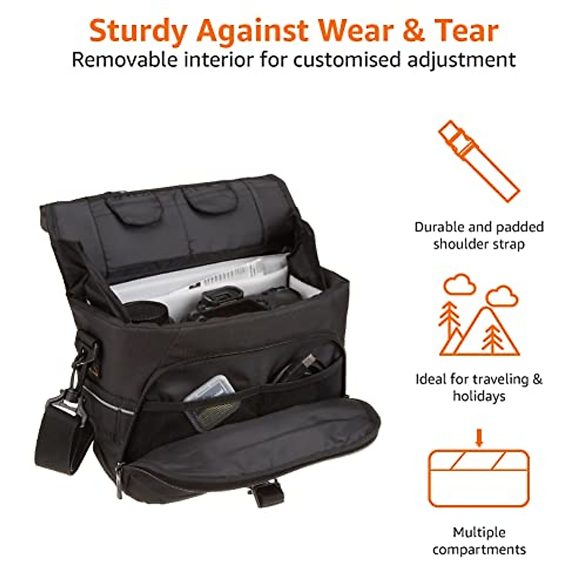 Amazon Basics SM1301137R1H Gadget Messenger Bag