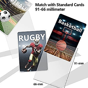 1200 Count Card Sleeves, Clear Baseball Card Sleeve for Standard Cards, Sturdy Trading Cards Sleeves Fit for MTG, Football Card, Sports Cards, Game Cards