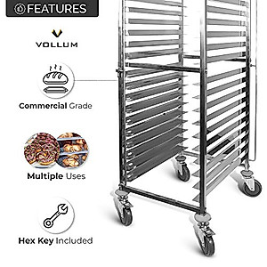 Front-Load Knock Down Bakery Rack All Stainless Steel, for Full Size Sheet Pans (1, For 20 trays)