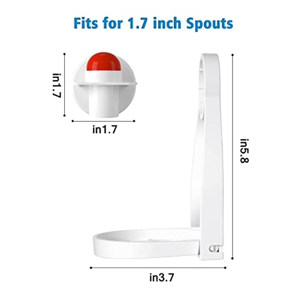 Cossylife Laundry Detergent Cup Holder, Detergent Drip Catcher, Fabric Softener Gadget Cup Holder, Tidy Laundry Room - No More Leaks or Mess for Laundry Room [2 Pack]