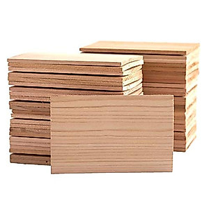 50 Pack Small 4.75x6.75 Cedar Grilling Planks - Bulk Quantity for Restaurants and Chefs
