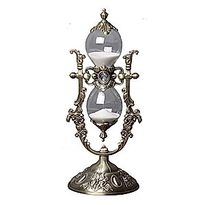 Hourglass Timer, 15 Minutes Hourglass Timer,Hourglass Desk Decor，Embossed Golden Hourglass Timer,Used for Vintage Home Decoration, Office Decoration, Kitchen Wedding Gifts (P1-G42U-8VJR)