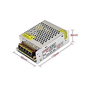 5V 5A Power Supply,25W Universal Regulated Switching Power Converter Adapter Transformer for LED Strip Light,Probe Signal Lamp,CCTV, Radio, Computer Project