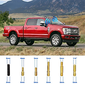 Bingfu Car Radio Antenna Mast Carbon Fiber Truck Antenna Replacement for Ford F150 Raptor F250 F350 F450 Super Duty, Dodge RAM 1500 2500 3500, Toyota, Nissan, Jeep
