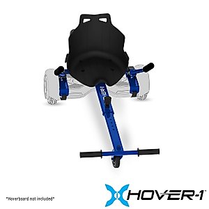Hover-1 Falcon-1 Buggy Hoverboard Attachment Turbo LED Lights, Compatible with Most 6.5" & 8" Hoverboards, Hand-Operated Rear Wheel Control, Adjustable Frame, Easy to Install Hoverboard Go Kart