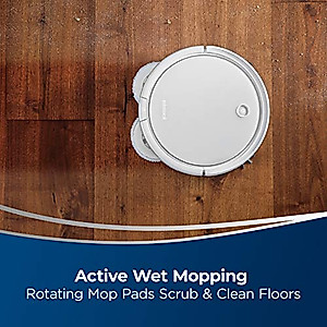 Bissell SpinWave Pet Robot, 2-in-1 Wet Mop and Dry Robot Vacuum, WiFi Connected with Structured Navigation, 3347