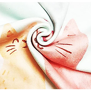 SLHETS Lovely Cats Hand Towels Romantic Love Starry Sky Universe Bath Towels 13.6 * 29 Highly Absorbent Kitchen Dish Towels for Household Daily Use | Home Decoration | Carry-On Hotel Gym Spa