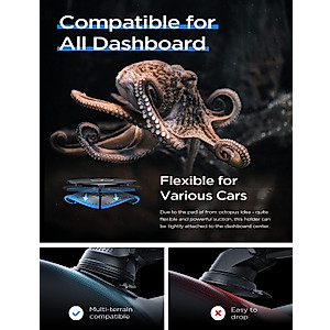 LISEN Car Phone Holder Mount, Dashboard Phone Holder for Car, [Upgrade Super Stickiness & Firmly Grip] Phone Mount for Car Universal Car Phone Holder Compatible for iPhone 14 13 Pro Max Mini Samsung