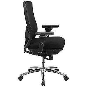 Flash Furniture HERCULES Series 24/7 Intensive Use Big & Tall 350 lb. Rated Black Mesh Multifunction Swivel Ergonomic Office Chair