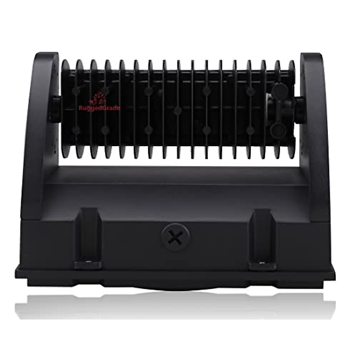 RuggedGrade 5,600 Lumen - 40 Watt Rotate III Series LED Wall Pack - 5000K - High Efficiency 140 Lumen to watt - Black Color - with Photocell